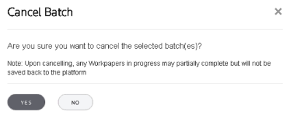 Cancel a Batch