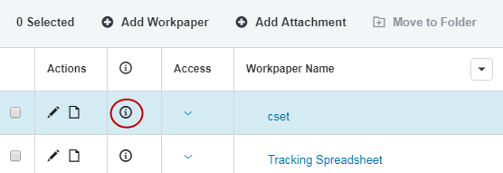 Manage Workpaper Notes